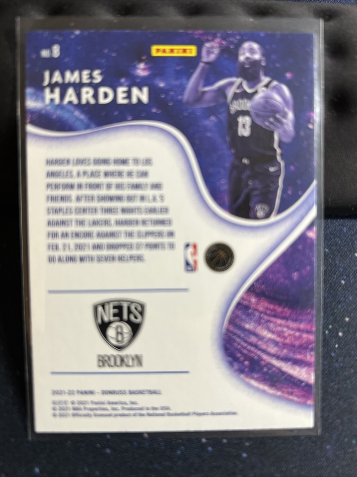 2021-22 NBA Hoops #237 James Harden Complete Green Ice Fanatics ...