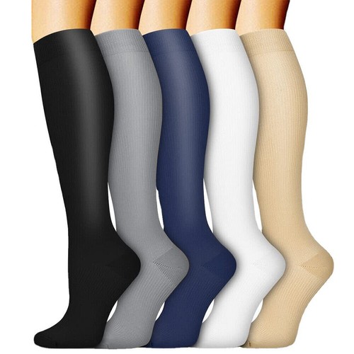 Compression Flight Socks Adults Sports Travel Anti Swelling Fatigue DVT ...