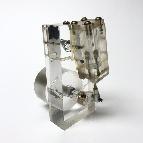 Vintage clear acrylic steam engine model kit | eBay