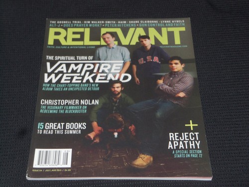 2013 JULY RELEVANT MAGAZINE - VAMPIRE WEEKEND FRONT COVER - L 21378 | eBay