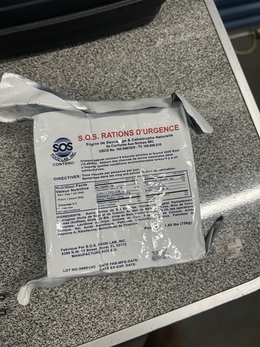 SOS Rations EMERGENCY food 9 bars | eBay