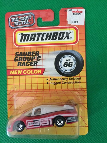 Vintage 1993 Matchbox Sauber Group C Racer #66 New Color! B126 | eBay