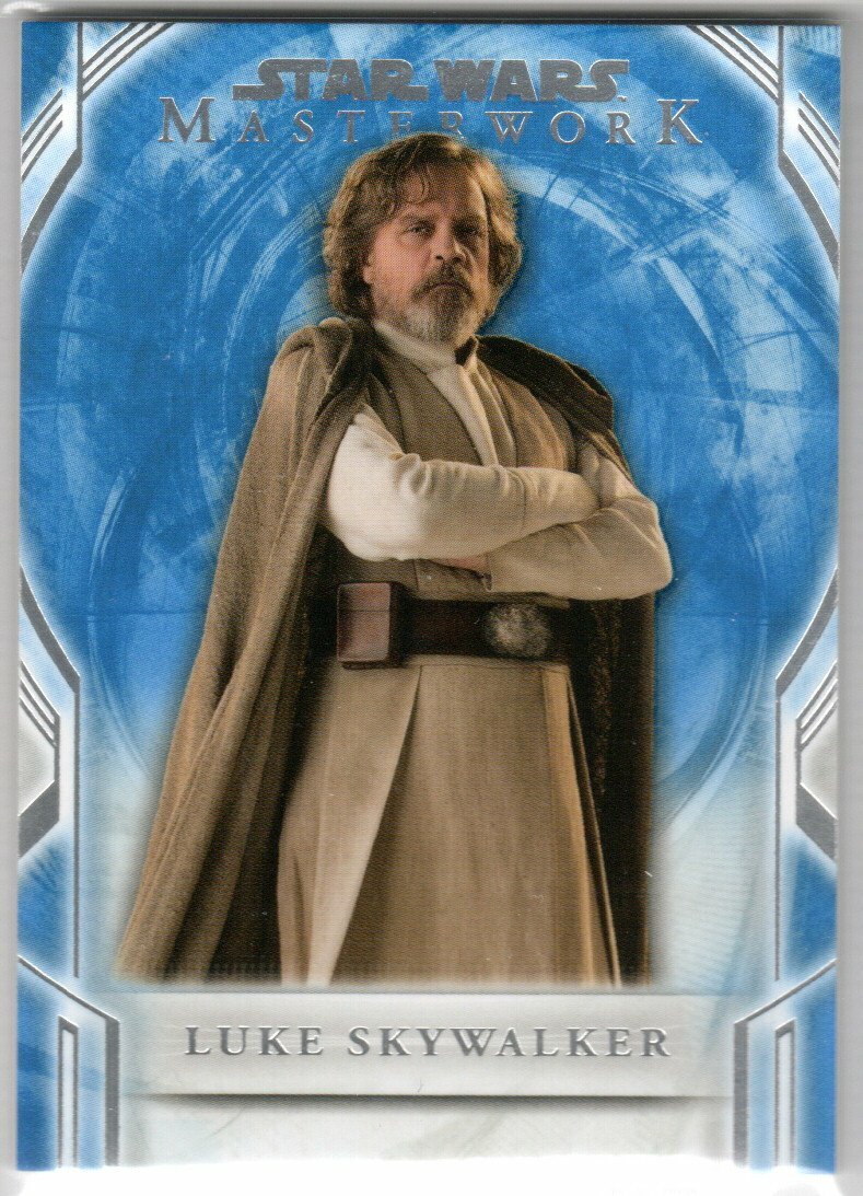 STAR WARS 2018 TOPPS MASTERWORK BLUE PARALLEL BASE 72 LUKE SKYWALKER | eBay