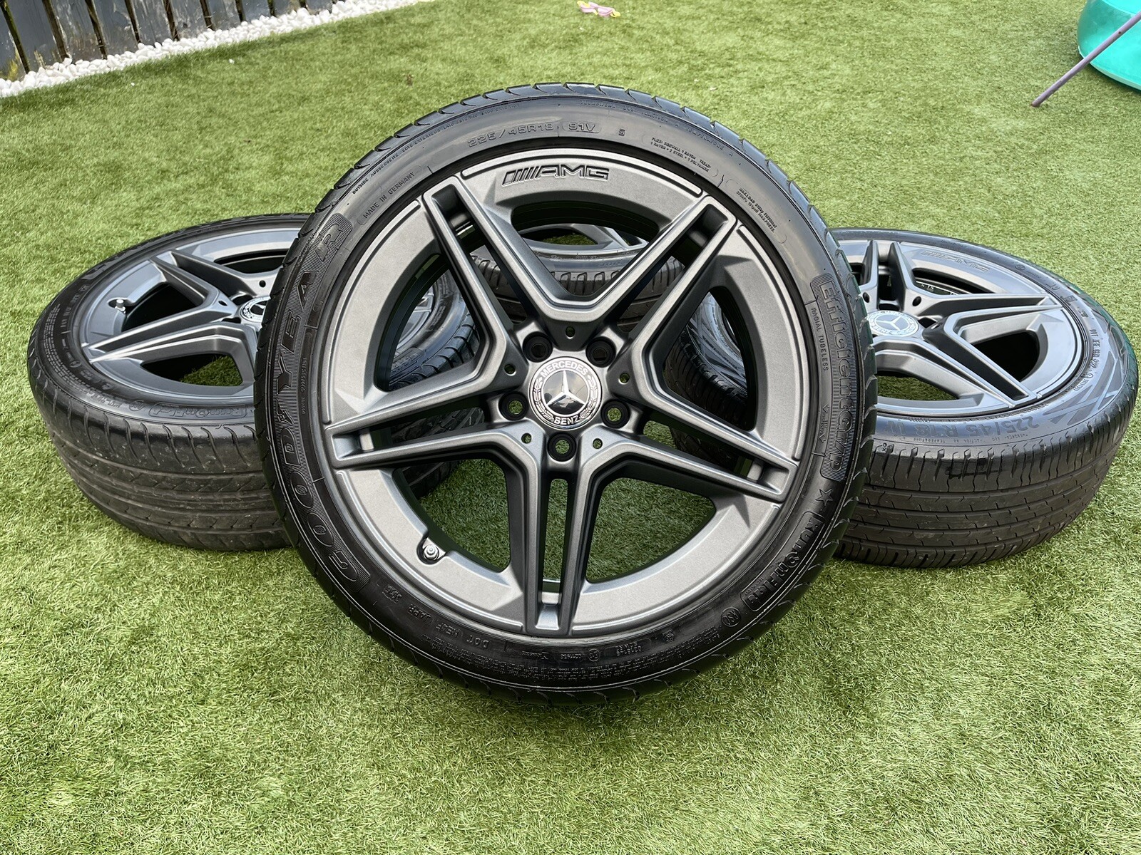 4 X Genuine Mercedes A-Class 18” AMG Alloy Wheels And Tyres+A35+A45 ...