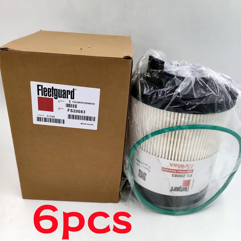 6X Fleetguard FS20083 Fuel Water Separator Filter for Cummins ISX DD13 ...