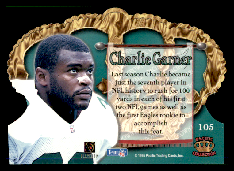 1995 Pacific Crown Royale Charlie Garner #105 Philadelphia Eagles | eBay