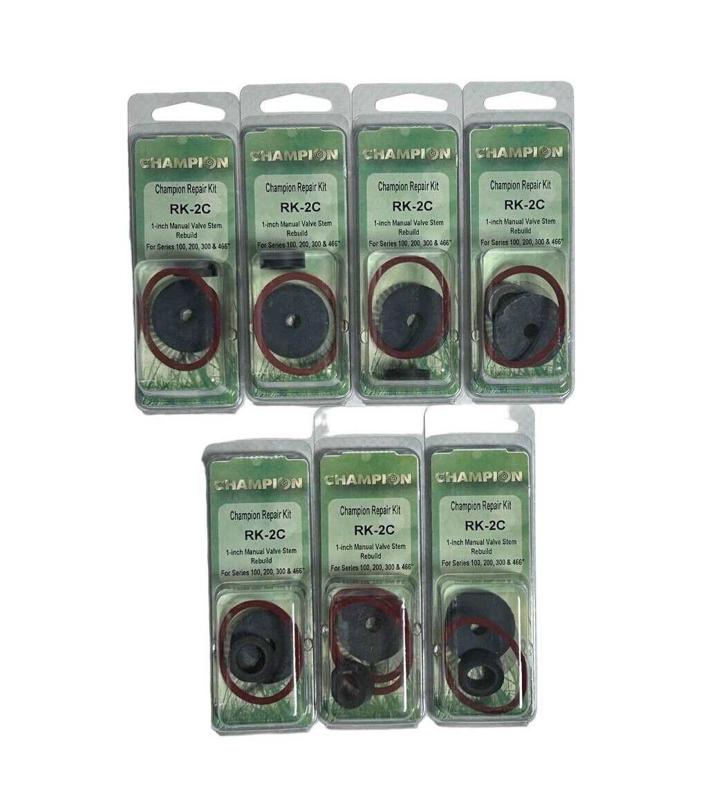 (7) Champion RK-2C Solid Construction Stem Gasket Repair Kit for 1 in ...