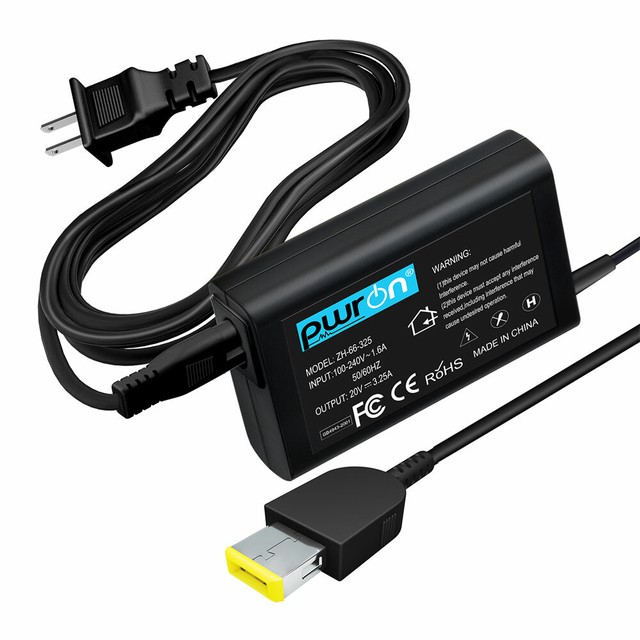 Pwron Power Supply Adapter Laptop Charger for Lenovo ThinkPad T460 ...