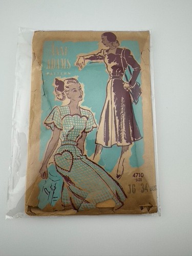 Vtg Anne Adams Sewing Pattern #4710 Dress Size 16 34" Bust UNCUT | eBay