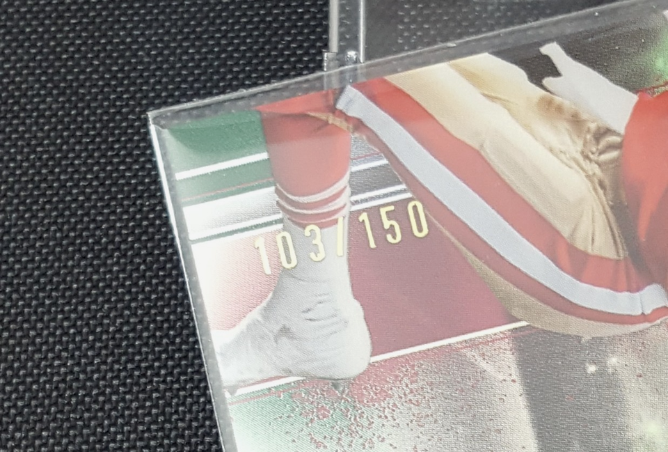 JOE MONTANA 49ers serial # 103/150 card! 2024 Topps Sig. Class green ...