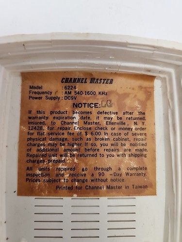 Vintage Channel Master Model 6224 Transistor AM Radio | eBay