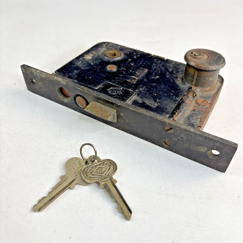Antique Vintage Russwin Mortise Door Lock with Key ~ R1248 1/2 Type CL ...