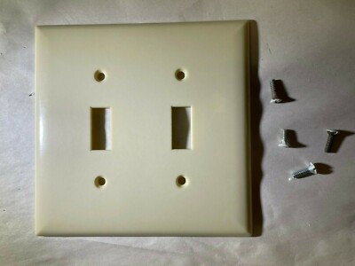 Slater STA-KLEEN Double Gang Switch Cover Toggle Wallplate Switchplate ...