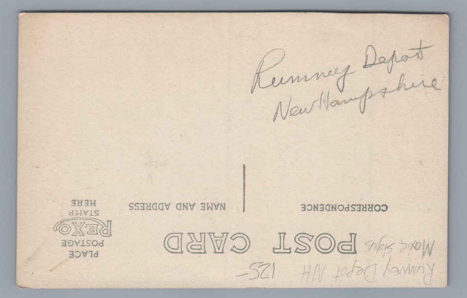 RPPC 5 MOXIE Signs! PO General Store RUMNEY DEPOT NH Vintage Real Photo ...