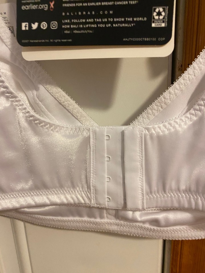 BRAND NEW WOMEN'S SIZE 42C BALI BEAUTIFULLY YOU TAILORED WIRELESS BRA ...