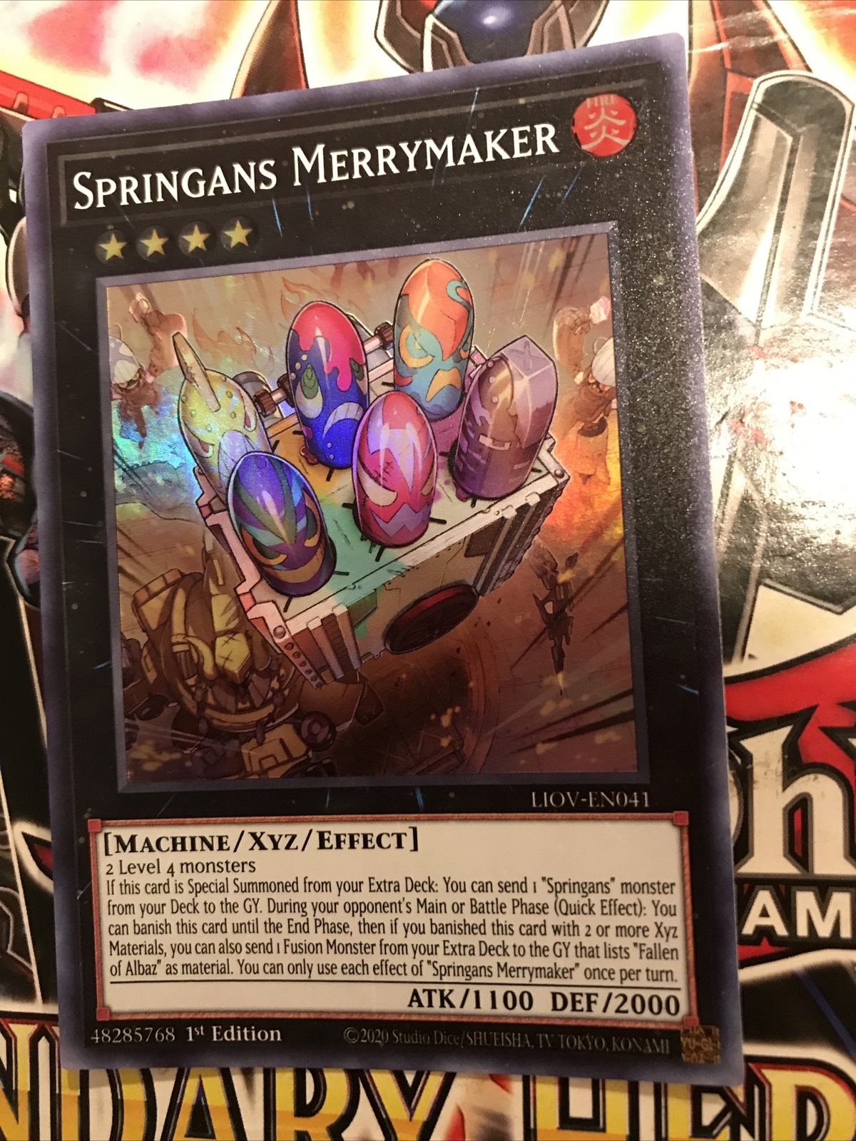 Yu-Gi-Oh! TCG Springans Merrymaker Lightning Overdrive LIOV-EN041 1st ...