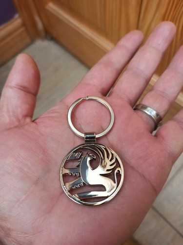 Vauxhall Chrome Double sided 3D Car Logo Metal Keyring key chain Gift ...