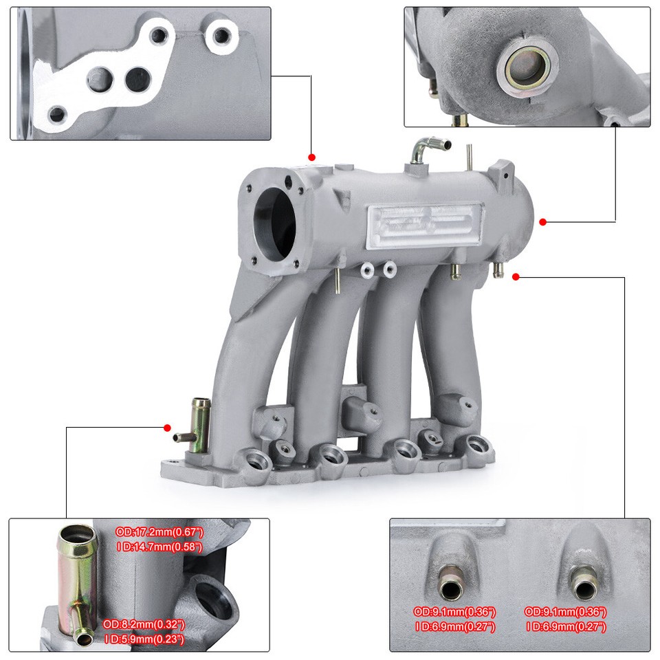 Racing D15 D16 D-series Intake Manifold For 1988-2000 Honda Civic Crx ...