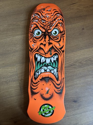 Santa Cruz Rob Roskopp Face Reissue Skateboard Deck 9.5" Orange Jim ...