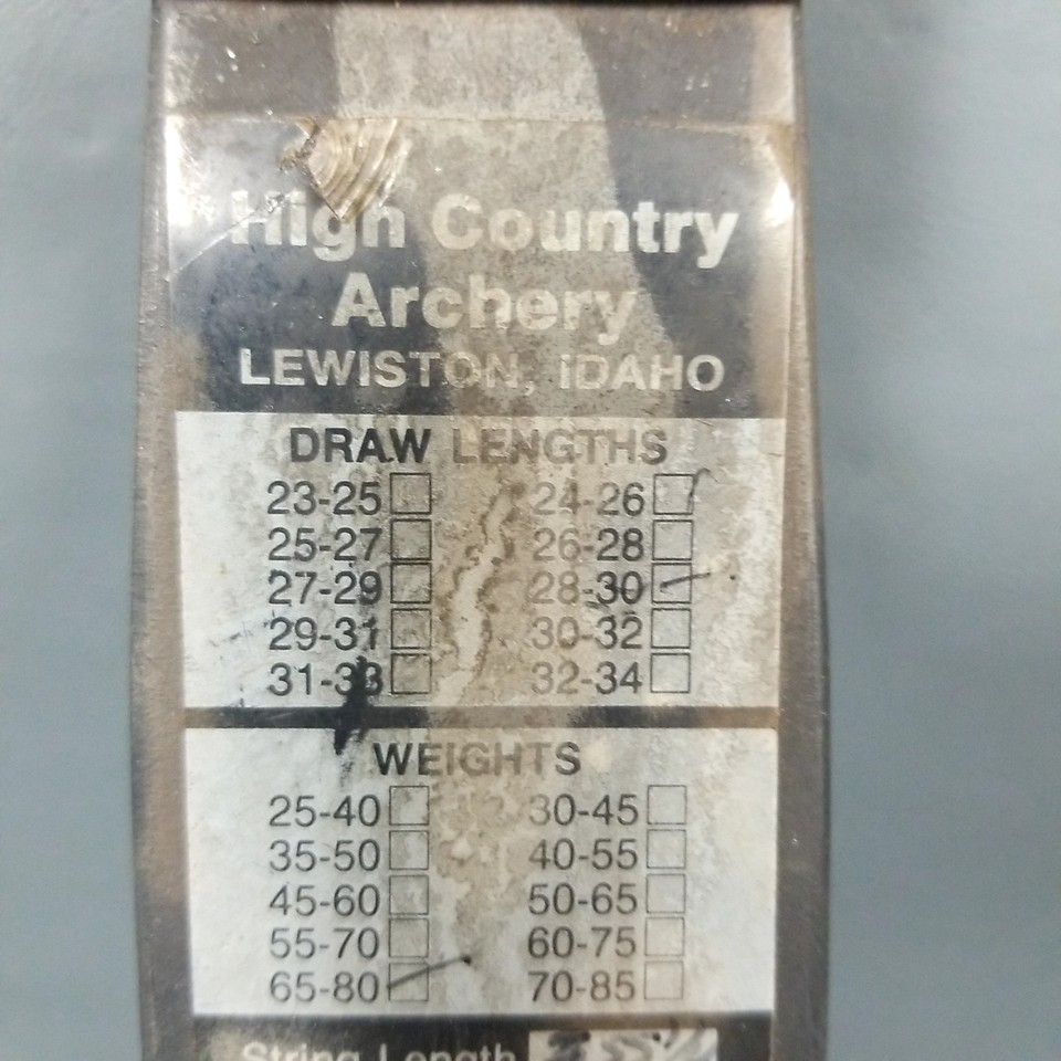 High Country Archery Sniper Compound Bow 43" *Pick Up Only* | eBay