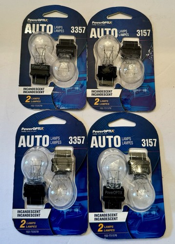 Lot of 4 - Power Optix Auto Incandescent Auto Lamp Bulbs 3357 | eBay