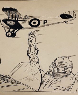 Original 1941 WW2 Ink Drawings Lot x3 Aviation US Navy Squadrons M ...