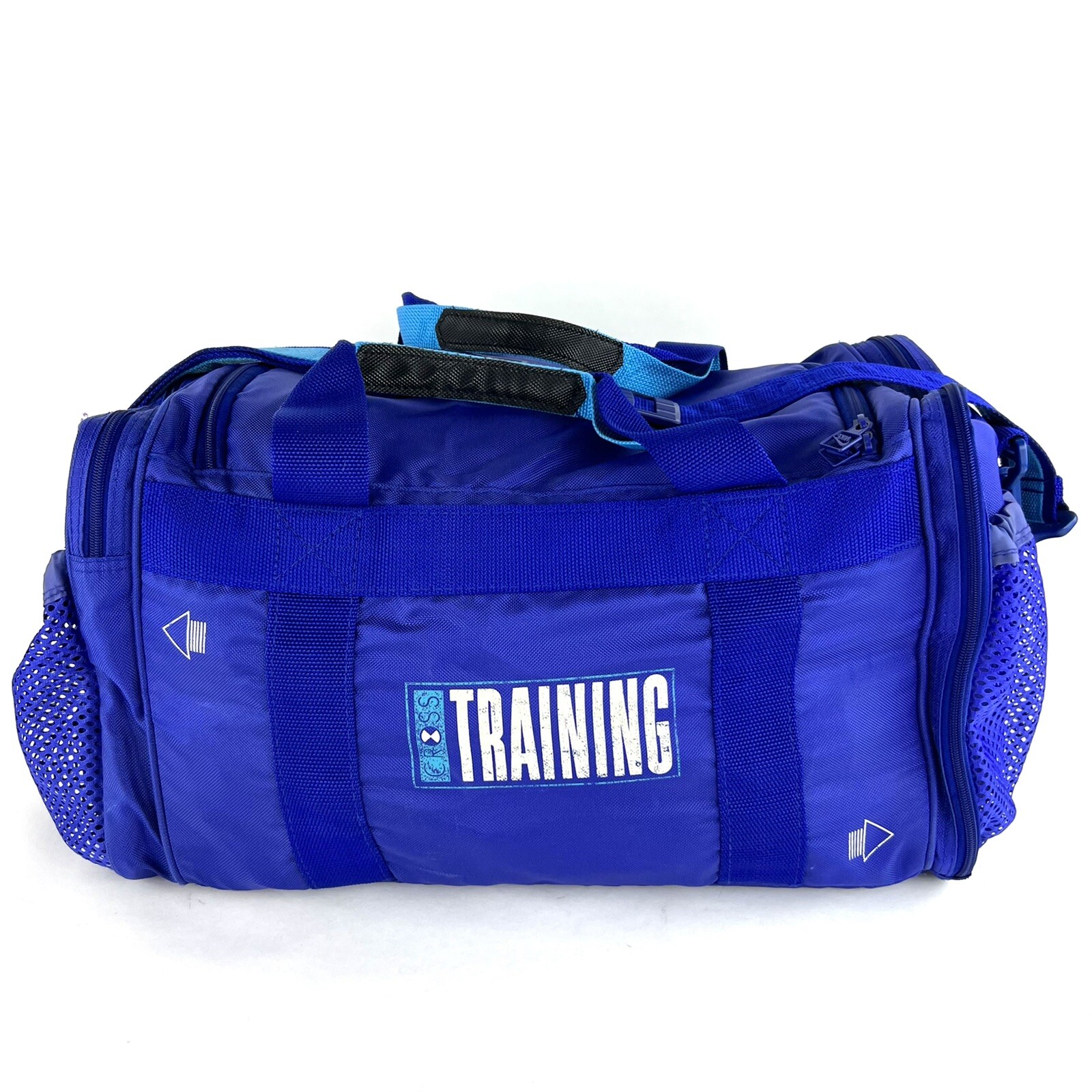 Vintage Nike Cross Training Blue/Teal/White Gym Duffe… - Gem