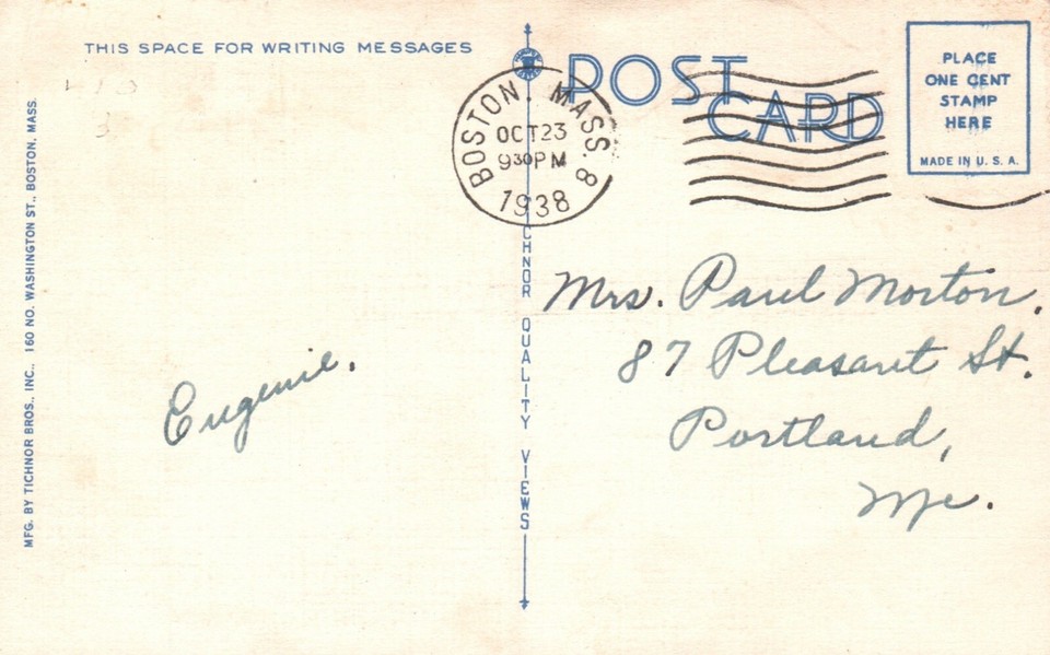 Postcard MA Boston New Post Office Federal Building 1938 Linen Vintage ...