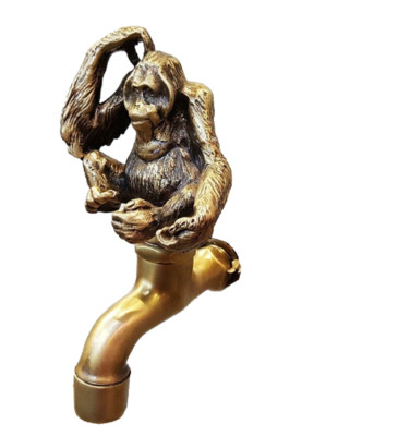 Brass Basin Sink Faucet Tap Monkey Spigot Gorilla Vintage Water Home ...