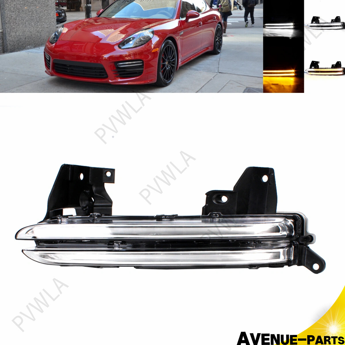 Left Side Front LED DRL Fog Light Assembly For Porsche Panamera 2014 ...