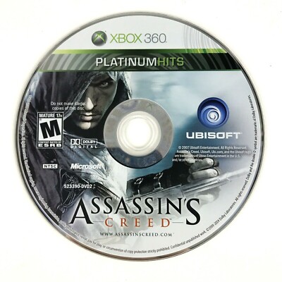Assassin's Creed Microsoft Xbox 360 Video Game Disc Only Free Shipping ...