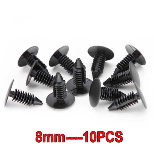10pcs 8mm Bumper Clips Car Fender Trim Push Rivets Retainer Fasteners ...