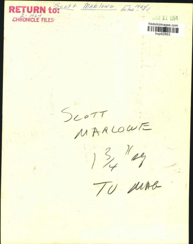 Scott Marlowe Biography
