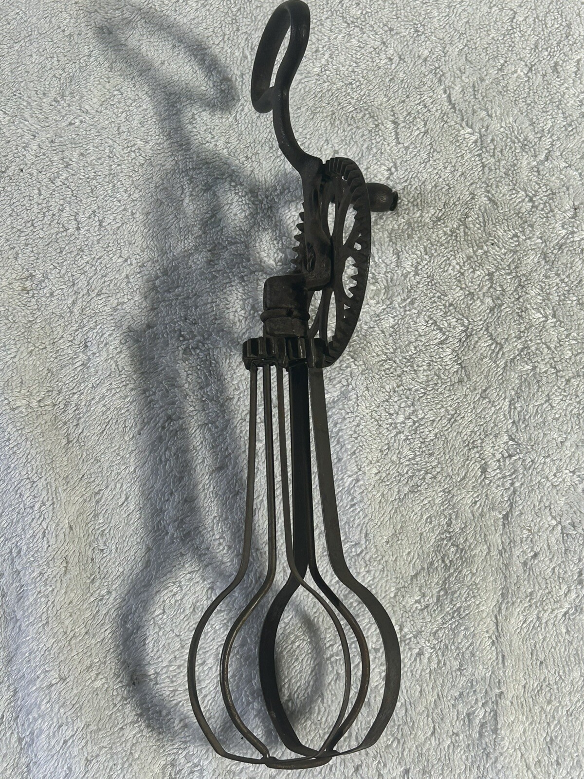 Antique Dover Type Cast Iron Egg Beater "Pattern Improved Pat'd Feb 9 ...