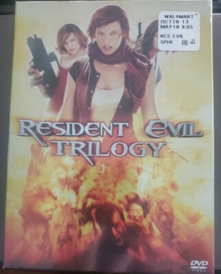 Resident Evil Trilogy 3 discs DVD 3 Movie Box set video game movie New ...