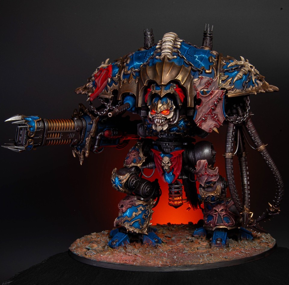 Knight Ruinator Commission Painted Chaos Knights Night Lords Warhammer ...