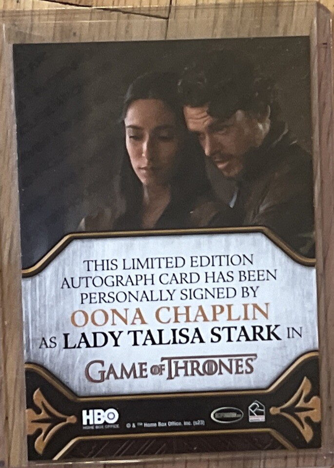 2023 Game of Thrones Arts and Images Autograph Oona Chaplin as Lady ...