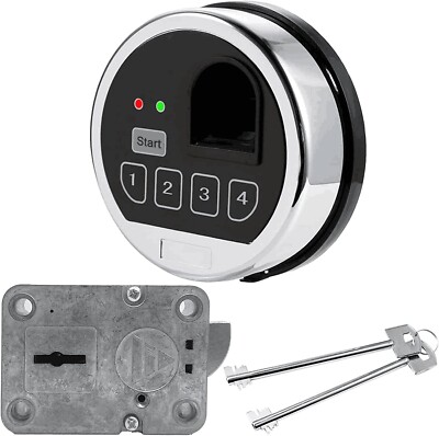 Fingerprint Safe Lock Replacement Biometric Swingbolt Lock With 2 ...