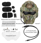 Tactical Assault Helmet II with Mask Headset Anti-Fog Fan NV Stand ...