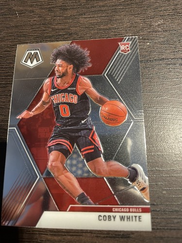 2019-20 PANINI MOSAIC BASKETBALL COBY WHITE 211 SILVER ROOKIE CARD CHI ...