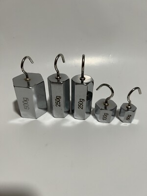 5pc Hooked Hex Mass Set (500g, 2x250g, 100g, 50g) | eBay