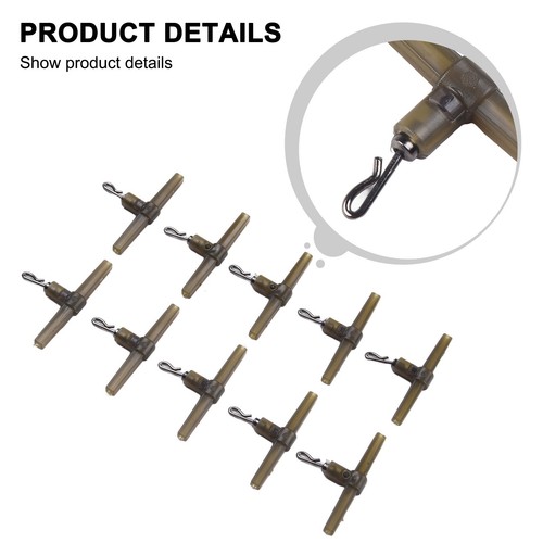 Premium Silica Gel Material 10pcs Fishing Crimp Swivels for Carp ...