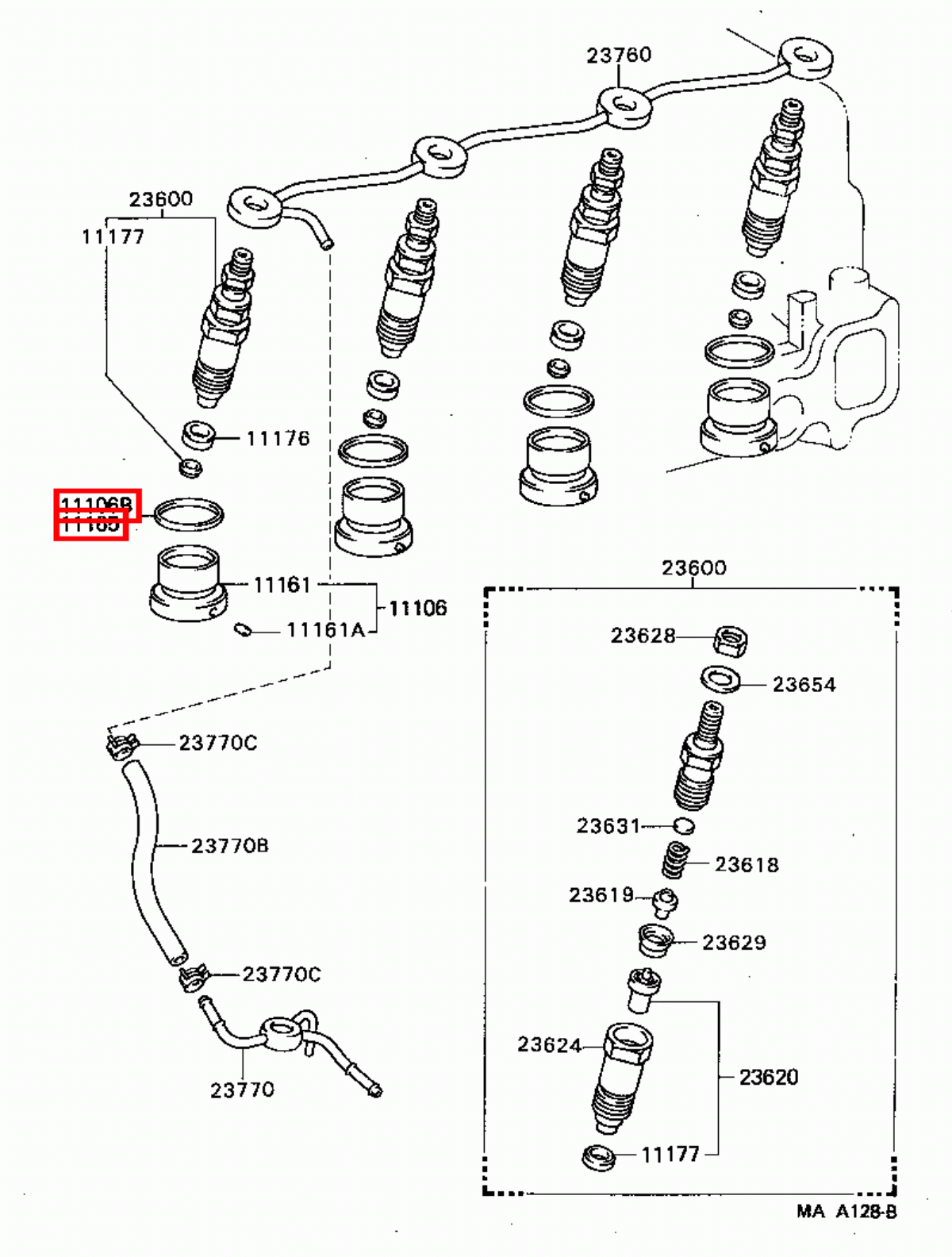 Genuine Hilux LN171 LN170 LN167 LN166 3L 5L 2L Combustion Chamber Shim ...