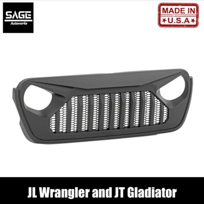 2018-2022 Jeep JL Wrangler JT Gladiator Angry Eyes Replacement Grille ...