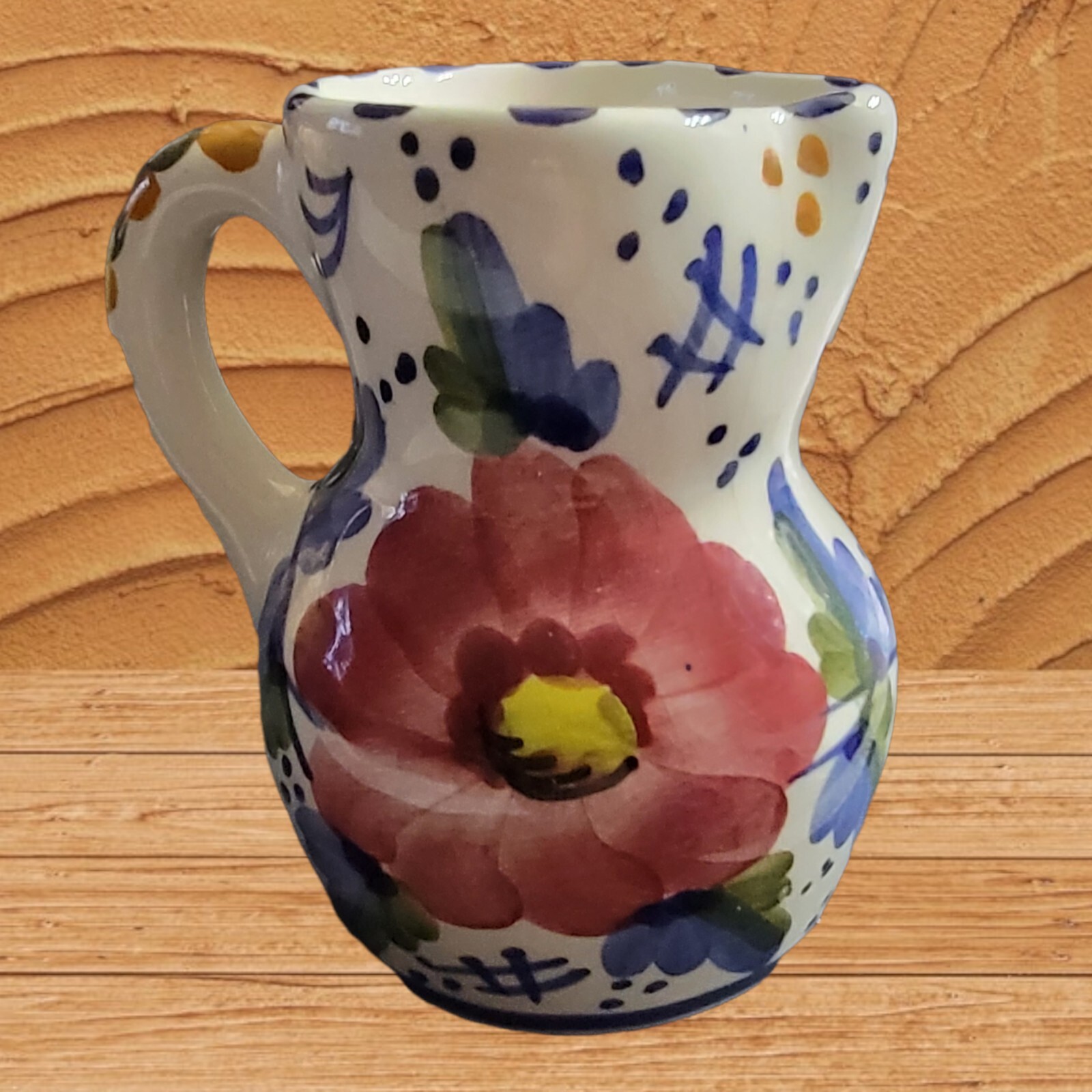 Vtg Benjamin Catalan Floral Studio Art Pottery 4" Creamer Pitcher Made ...
