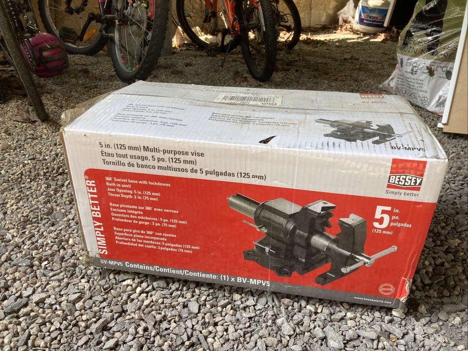 Bessey BV-MPV5 5" Multi-Purpose Rotating Pipe and Bench Vise w/ Swivel ...