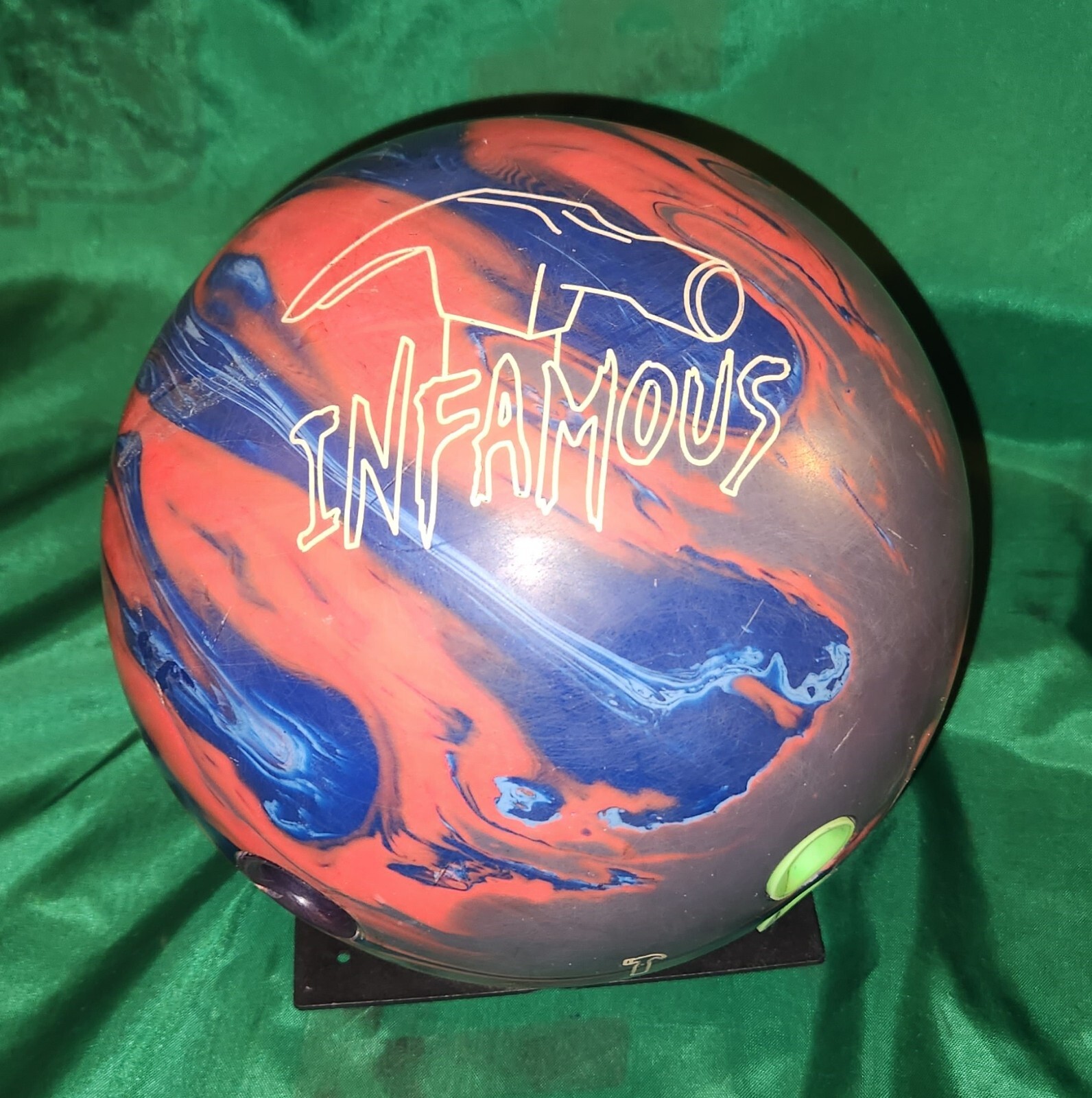Hammer Infamous Bowling Ball Preowned 15 lbs Used Span 3 3/4 Inches | eBay