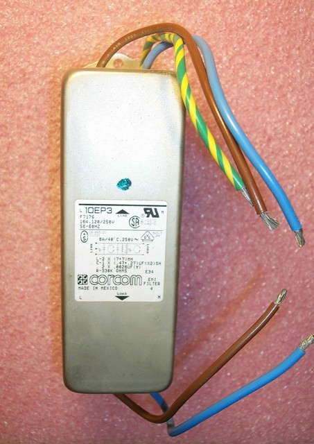 Corcom 10EP3 RFI Power Line Filter 120/250V 10A 50-60Hz for sale online ...