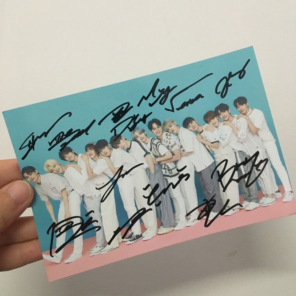2024 SEVENTEEN AUTOGRAPHED SIGNED PHOTO K-POP ALL MEMBER K-POP ...
