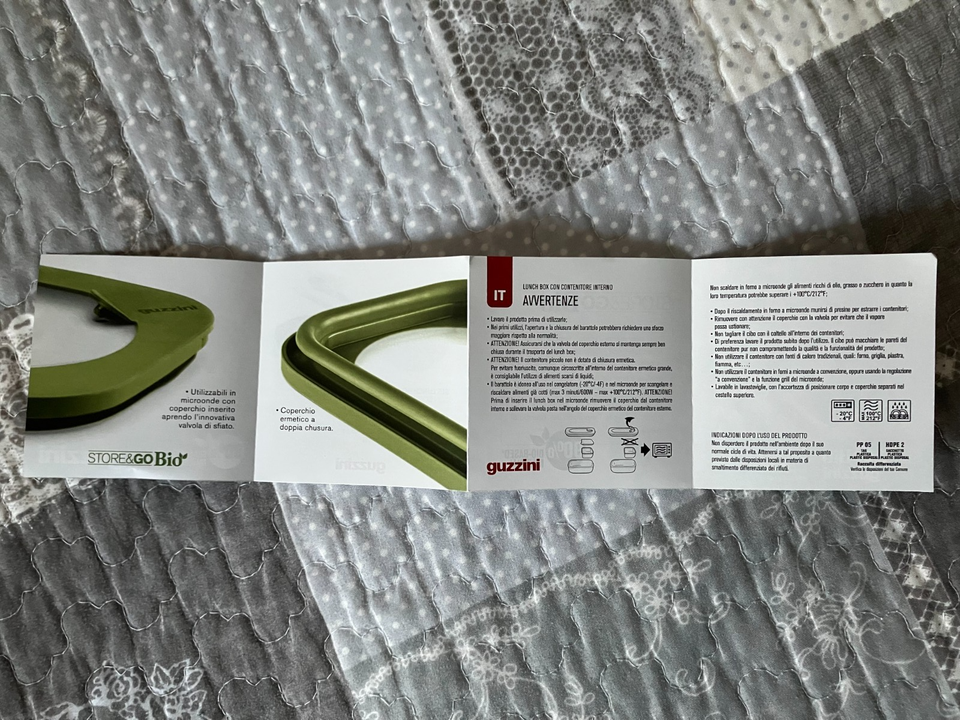 Lunch Box Guzzini Store&Go Bio con posate | eBay